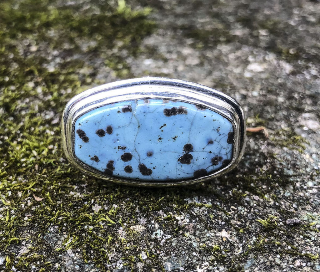 Leland Blue Speckled Ring - Becky Thatcher Designs