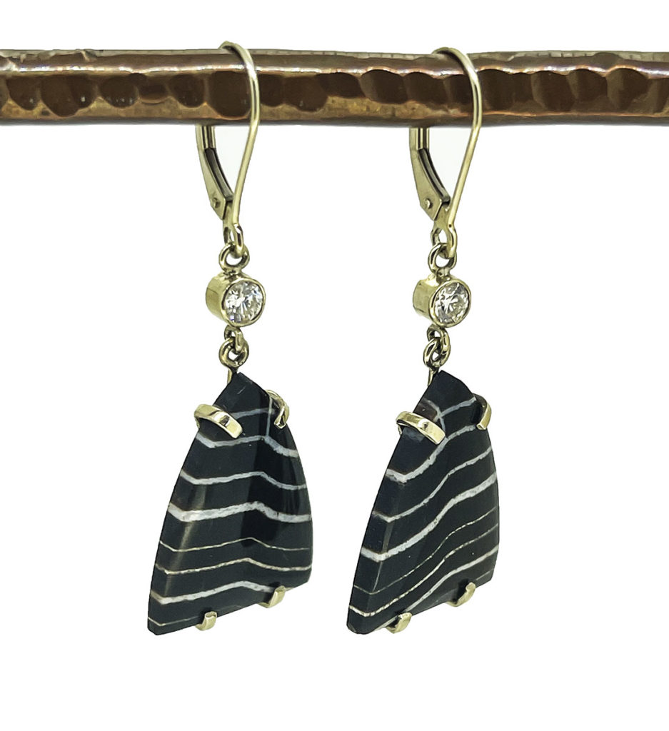 Banded Agate Earrings - Becky Thatcher Designs